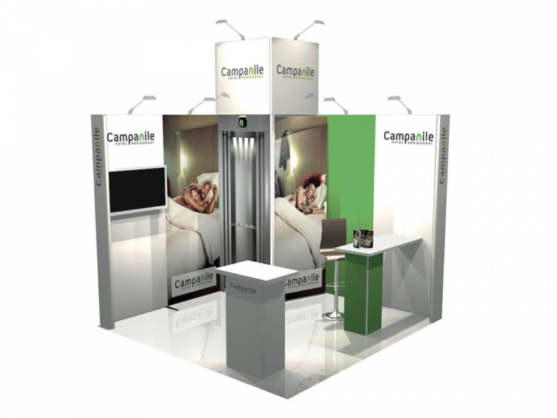 Stand modulaire de 9m2 à 36m2 pour salons expo | Bréard Standiste